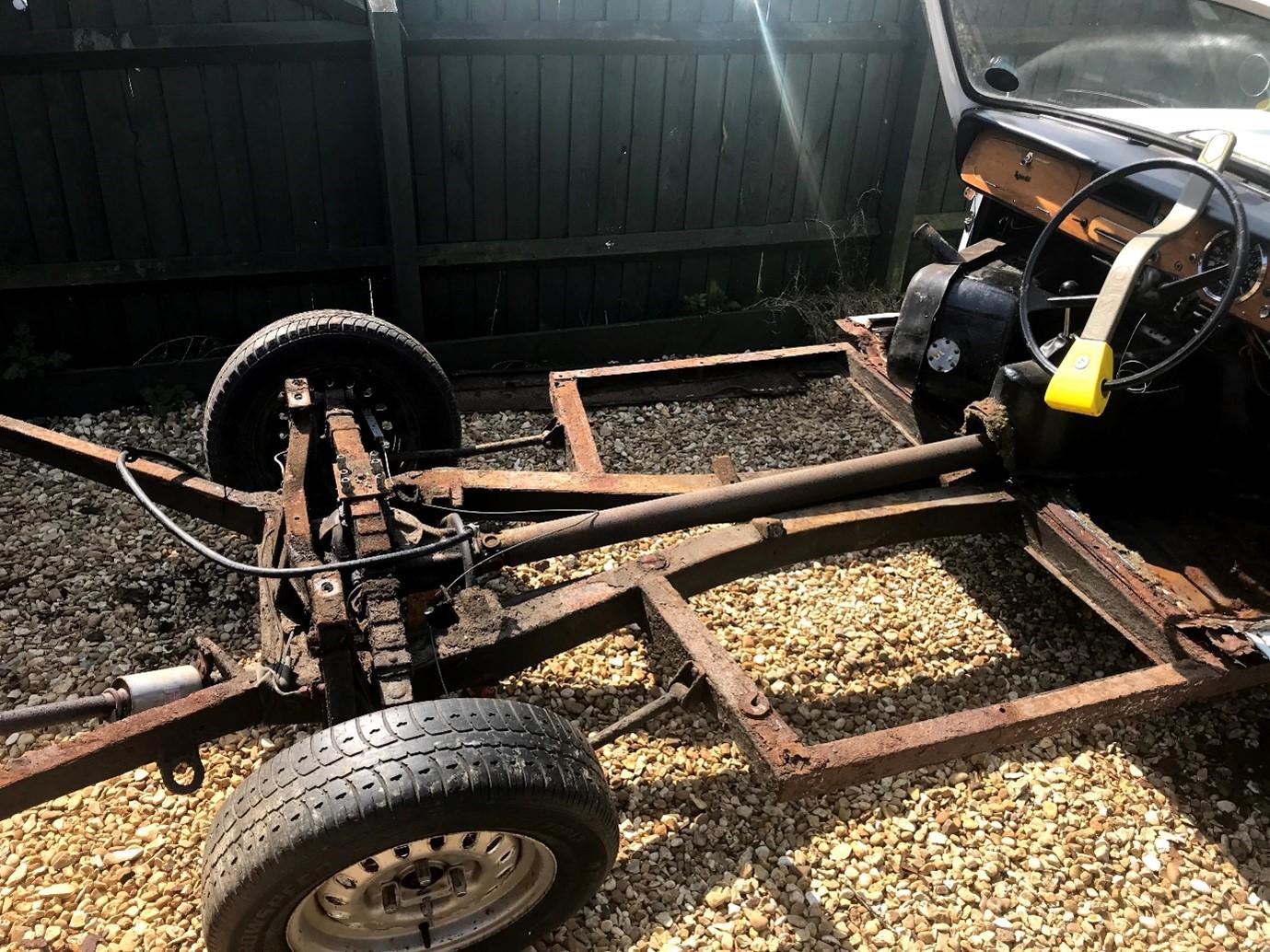 1968 Triumph Herald 1200 Restoration Project | Floor Slip Testing ...